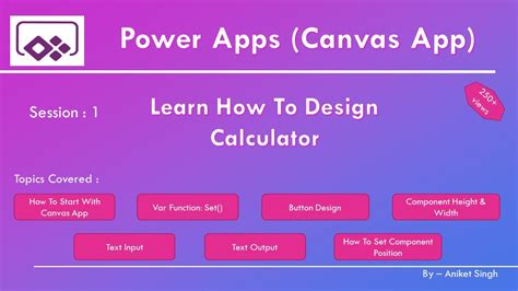 How To Design A Calculator In PowerApps In Hindi First App In Power