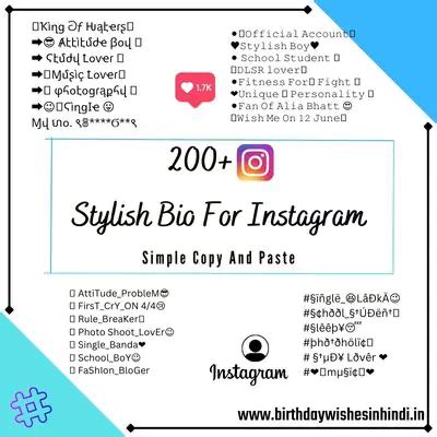 200 Stylish Bio For Instagram Copy And Paste