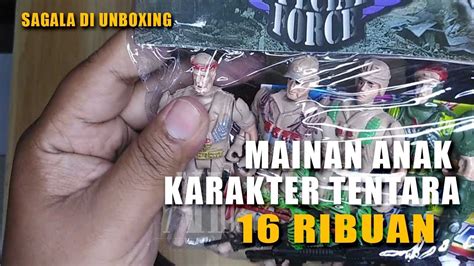 Unboxing Mainan Anak Karakter Tentara 16 Ribuan YouTube