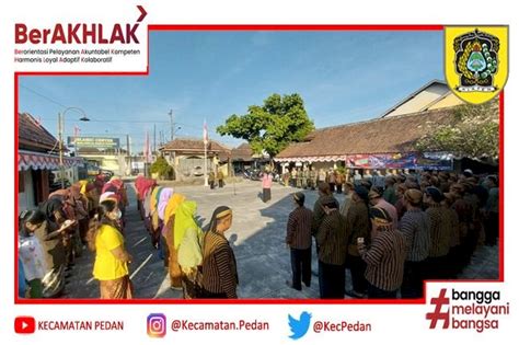 Upacara Memperingati Hari Jadi Klaten Ke 219 Kecamatan Pedan