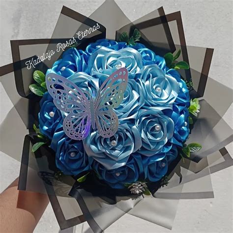 Rosas Eternas Azules Ramo De Rosa Azul Ramo De Rosas Flores