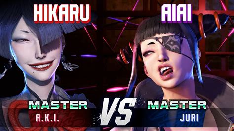 SF6 HIKARU A K I Vs AIAI Juri Ranked Matches YouTube