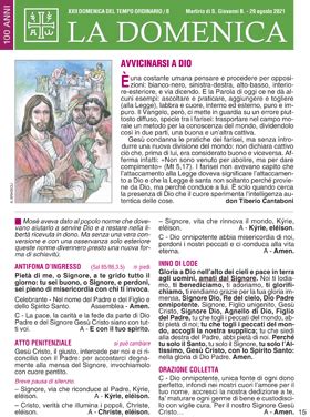 XXII DOMENICA DEL TEMPO ORDINARIO B La Domenica