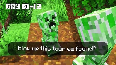 I Survived 100 DAYS As A CREEPER In HARDCORE Minecraft Video Dailymotion