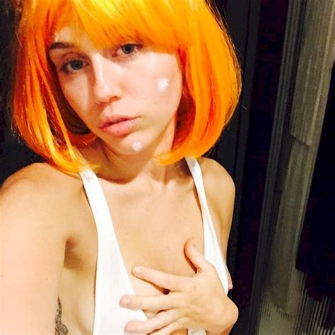 Miley Cyrus Red Hair And Nip Slip On Instagram The Nip Slip