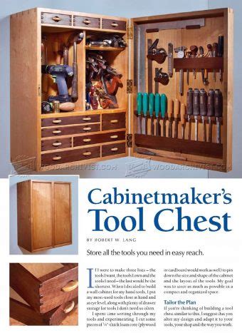 Tool Storage Cabinet Plans WoodArchivist