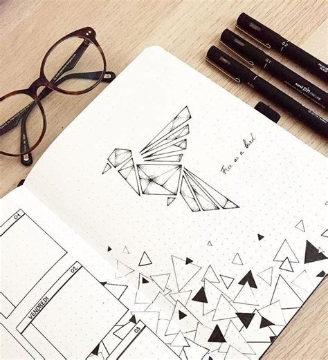 Bullet Journal Weekly Layout Geometric Drawing Geometric Design