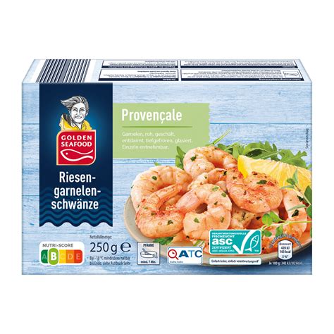 GOLDEN SEAFOOD Riesengarnelenschwänze günstig bei ALDI Nord