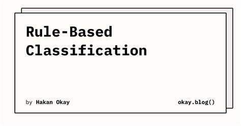 rule based classification