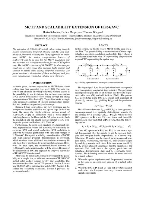 pdf mctf and scalability extension of h 264 avc