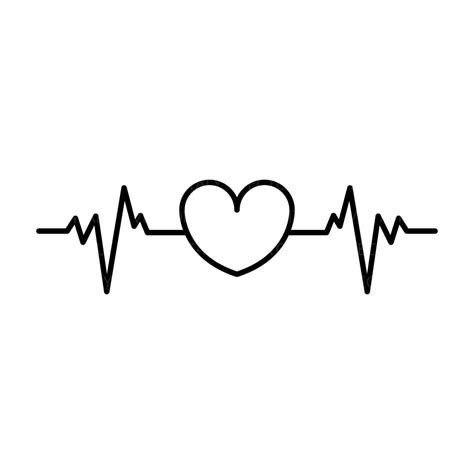 Heartbeat Line Svg Files Ecg Ekg Cut Files Healthcare Vector Files