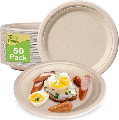 Paper Plates Inch Pack Paper Plates Bulk Compostable