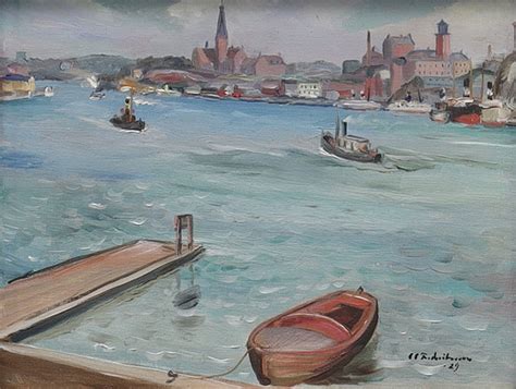 CARL EINAR FIGGE FREDRIKSSON 1887 1951 Olja på duk