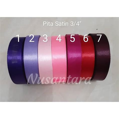 Jual Pita Satin Per Roll Red Series Pita Satin Cm Seri Merah