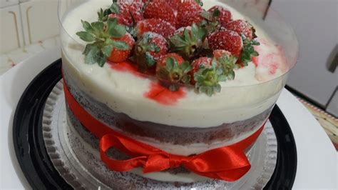 Naked Cake Bolo Feito Acetato Youtube
