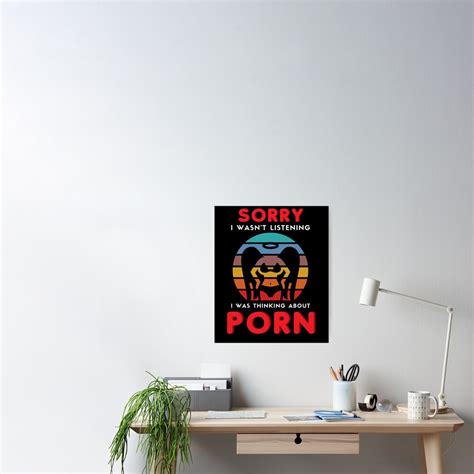 Virginity Porn Lover Retro Vintage Porn Addiction Gag T Poster For Sale By Trendo Redbubble