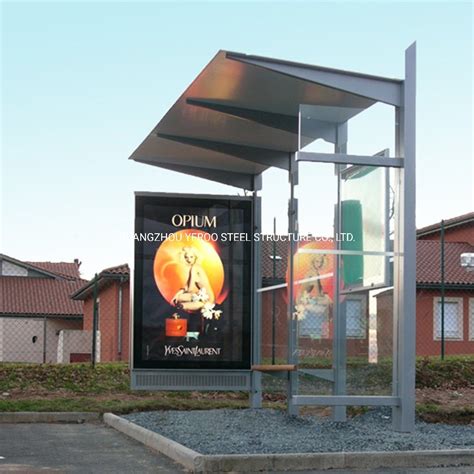Street Furniture Bus Stop Shelter Structure With Solar System China