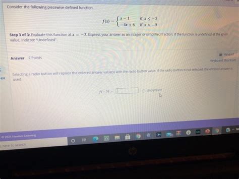 solved consider the following piecewise defined function