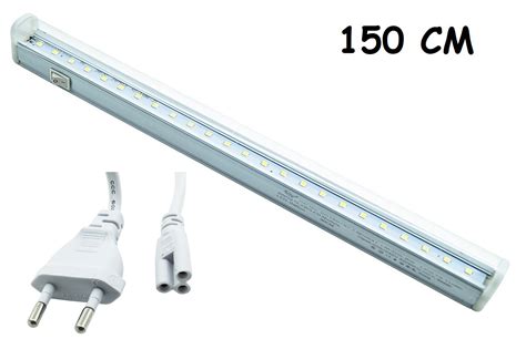 Plafoniera Led Sottopensile 150cm Collegabile Luce Fredda 36W Neon