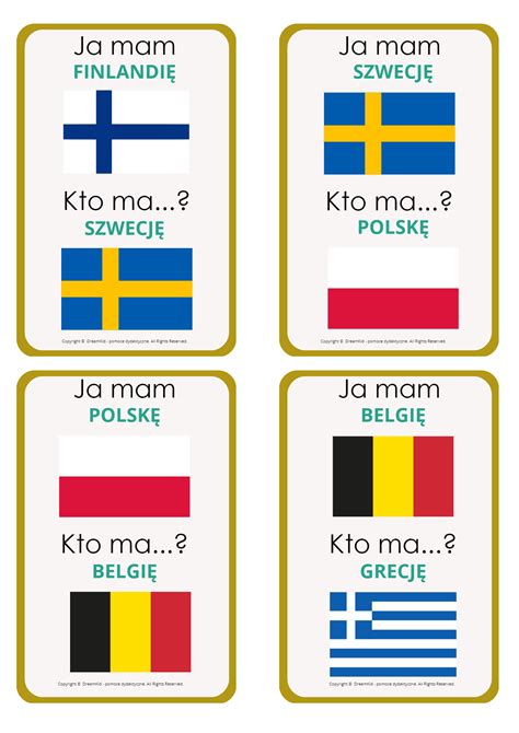 Ja mam kto ma flagi Europy z napisami Złoty nauczyciel