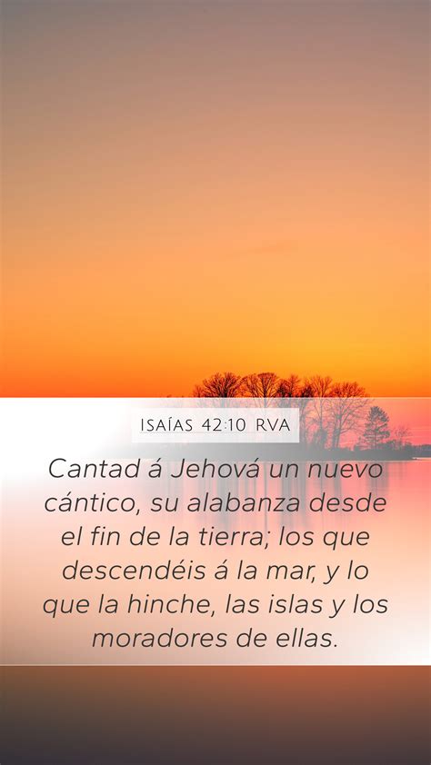 Isaías 42 10 RVA Mobile Phone Wallpaper Cantad á Jehová un nuevo