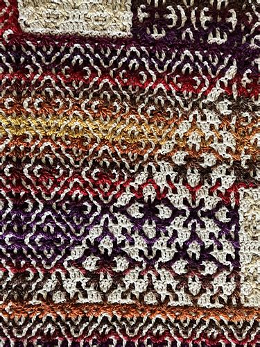 Ravelry Blackwork Jacob S Ladder Afghan Pattern By Kathryn A Clark