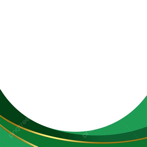 Green Curves Shapes With Gold Line Curves Shapes Curve PNG
