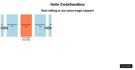 Swiper React Center Active Swipe Codesandbox