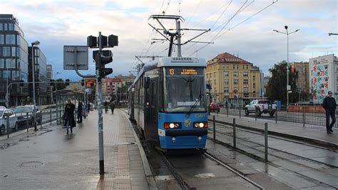 PL MPK Wrocław Konstal Protram 105NWr 2564 2565 13 STADION