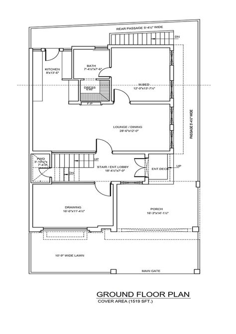Marla House Plan Single Story Design Talk