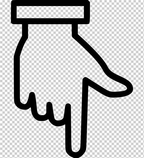 Iconos de la computadora apuntando el dedo índice mano texto mano