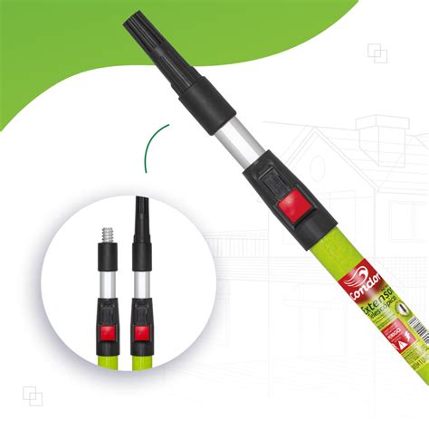 Cabo Extensor Para Pintura Ajustável 1m Suporte Gaiola 23cm Condor