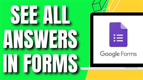 How To See All The Answers In Google Form UPDATED 2024 YouTube