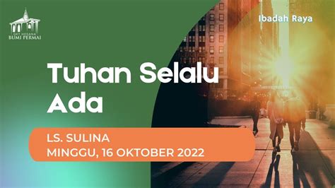 Ibadah Raya Minggu Oktober Gkt Hosana Bumi Permai Youtube