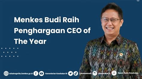 Menkes Raih Penghargaan CEO Of The Year Di Ajang Future Of Enterprise