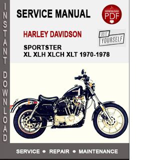 Harley Davidson Sportster XL XLH XLCH XLT 1970 1978 Service Manual