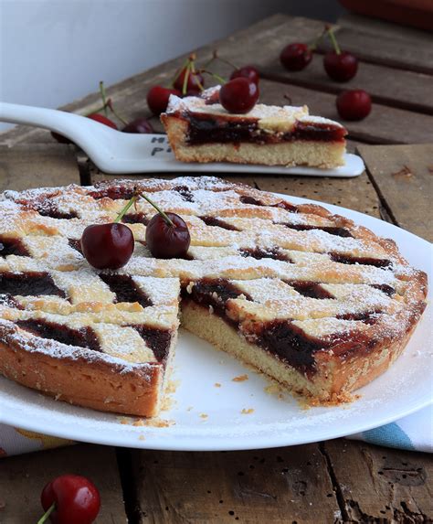 CROSTATA DI CILIEGIE Ricetta Crostata Con Ciliegie Fresche E Marmellata