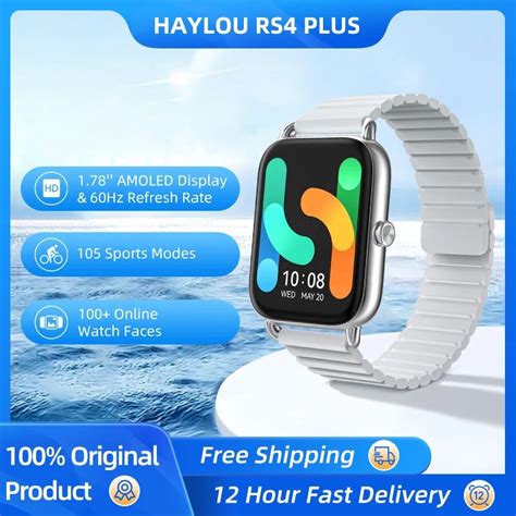 Original Haylou Rs Plus Smartwatch Amoled Display Sports