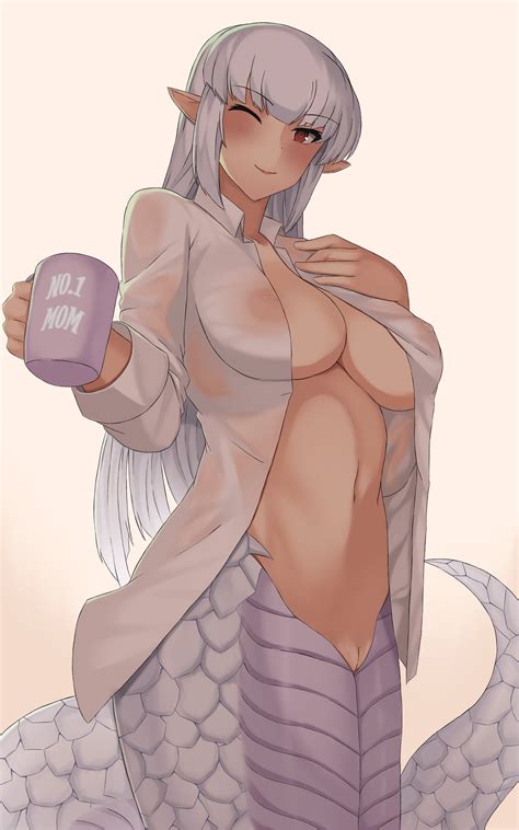 Shirohebi Monster Girl Encyclopedia Drawn By Sonzai Soumei Danbooru