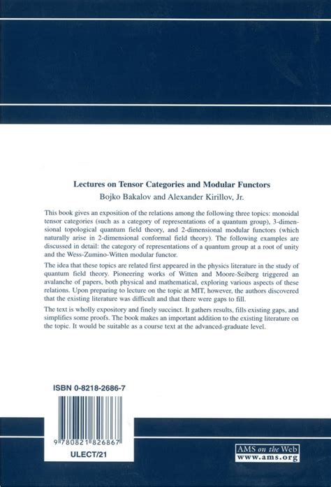 lectures on tensor categories and modular functors