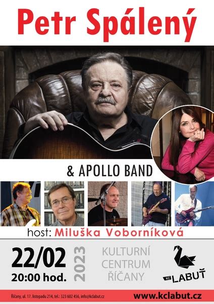 Petr Sp Len Apollo Band Host Milu E Voborn Kov Kulturn Centrum