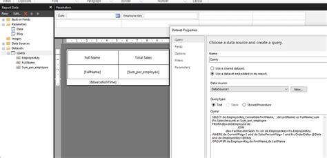 SSRS Empty Report From A Data Driven Subscription