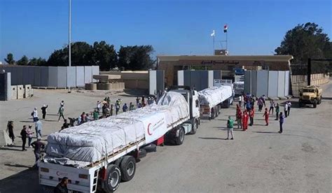 First Aid Convoy Enters Gaza From Egypt SIS