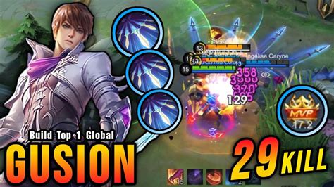 29 Kills Best Gusion One Shot Build And Emblem Build Top 1 Global