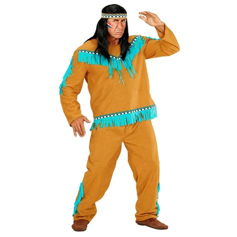 Disfraz de Indio marrón y azul UNIVERSO FIESTA Correos Market