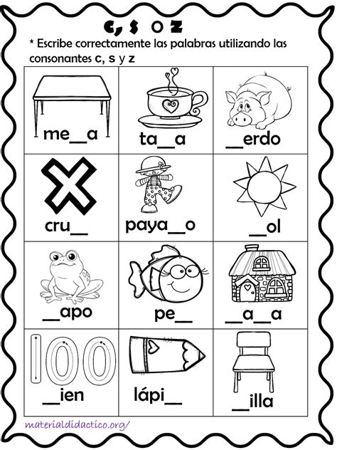 Fabulosa Actividad De Ortograf A De Las Letra B V G J Ll Y C S Y
