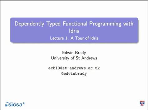dependently typed functional programming with idris 1 on vimeo