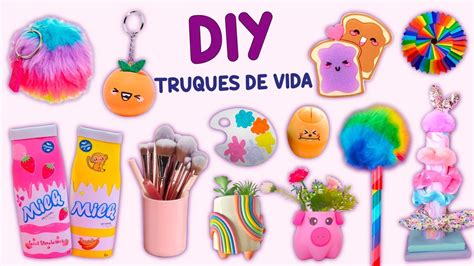 18 TRUQUES DE VIDA FÁCEIS DE DIY E PROJETOS DE DIY MATERIAL ESCOLAR E