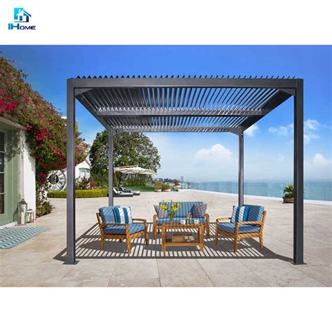 Aluminium Louvre Automatic Electric Louvre Roof Pergola And Gazebo