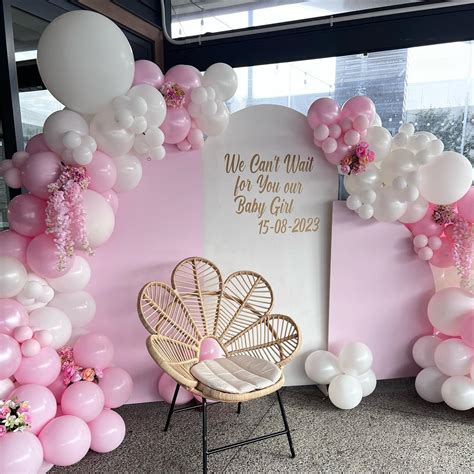 Adoinby Kit De Arco De Globos Rosa Y Blanco Globos Rosa Macarr N